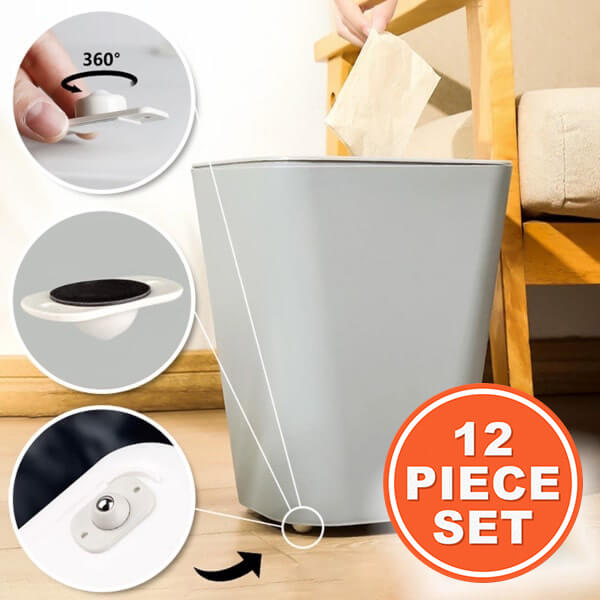 Roți universale autoadezive 360° (12 bucăți) | STICKYWHEEL – Toprabat.ro